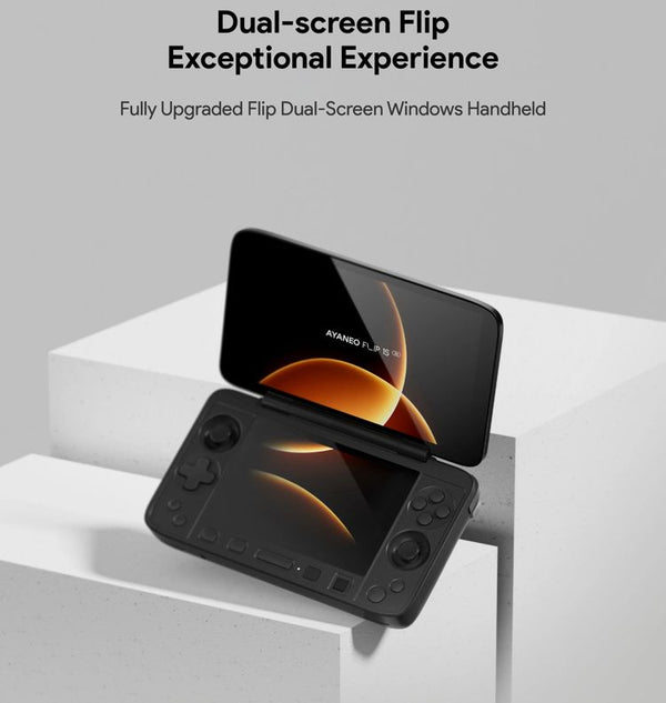 AYANEO FLIP 1S DS – Dual Screen Gaming Beast | جهاز الألعاب بشاشتين فخ